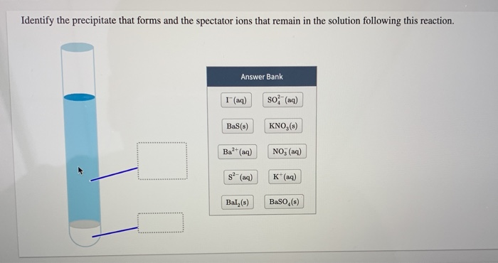 Solved Select the color of the solid that forms when | Chegg.com