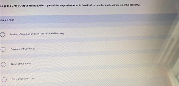 [Solved]: ng to the Gress Output Method, which part of the