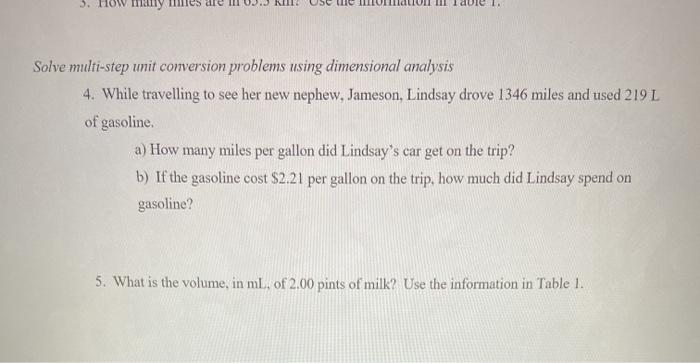 Solved 3. TOW de. Solve multi-step unit conversion problems | Chegg.com