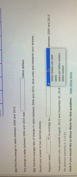 Solved The table below gives sales, in billions of dollars, | Chegg.com