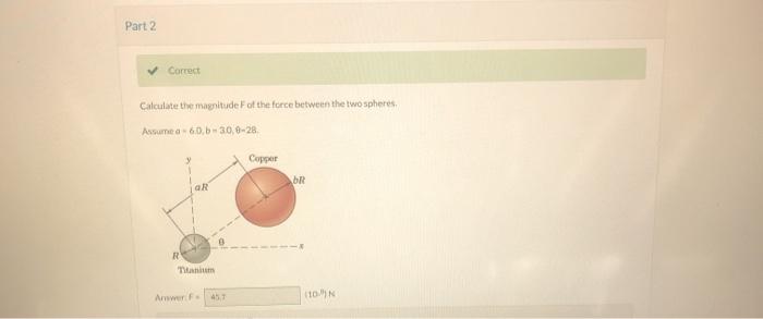 Solved Current Attempt in Progress Two uniform spheres are | Chegg.com