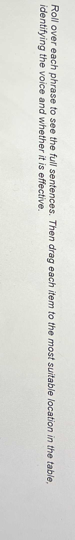 Solved Roll over each phrase to see the full sentences. Then | Chegg.com