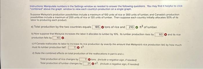 Solved Instructions: Manipulate numbers in the Settings | Chegg.com