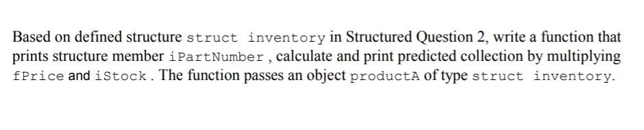 Solved 1(a) Define a structure according to the information | Chegg.com