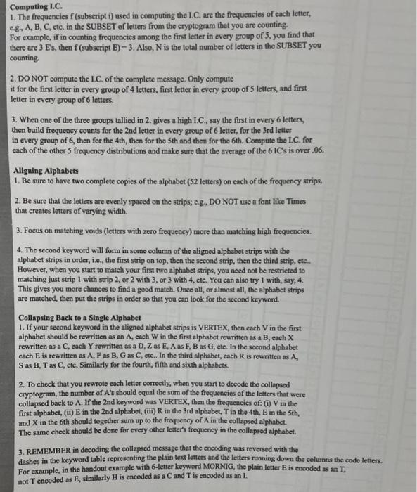 Question Encoding, decoding, Template for keyword | Chegg.com