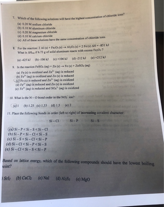 Solved Part 1: Multiple Choice (15 questions: 2 points each | Chegg.com