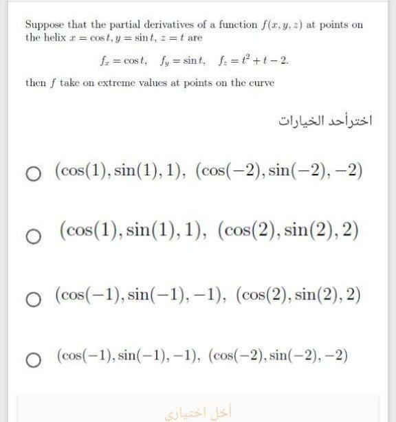 Solved Suppose that the partial derivatives of a function | Chegg.com