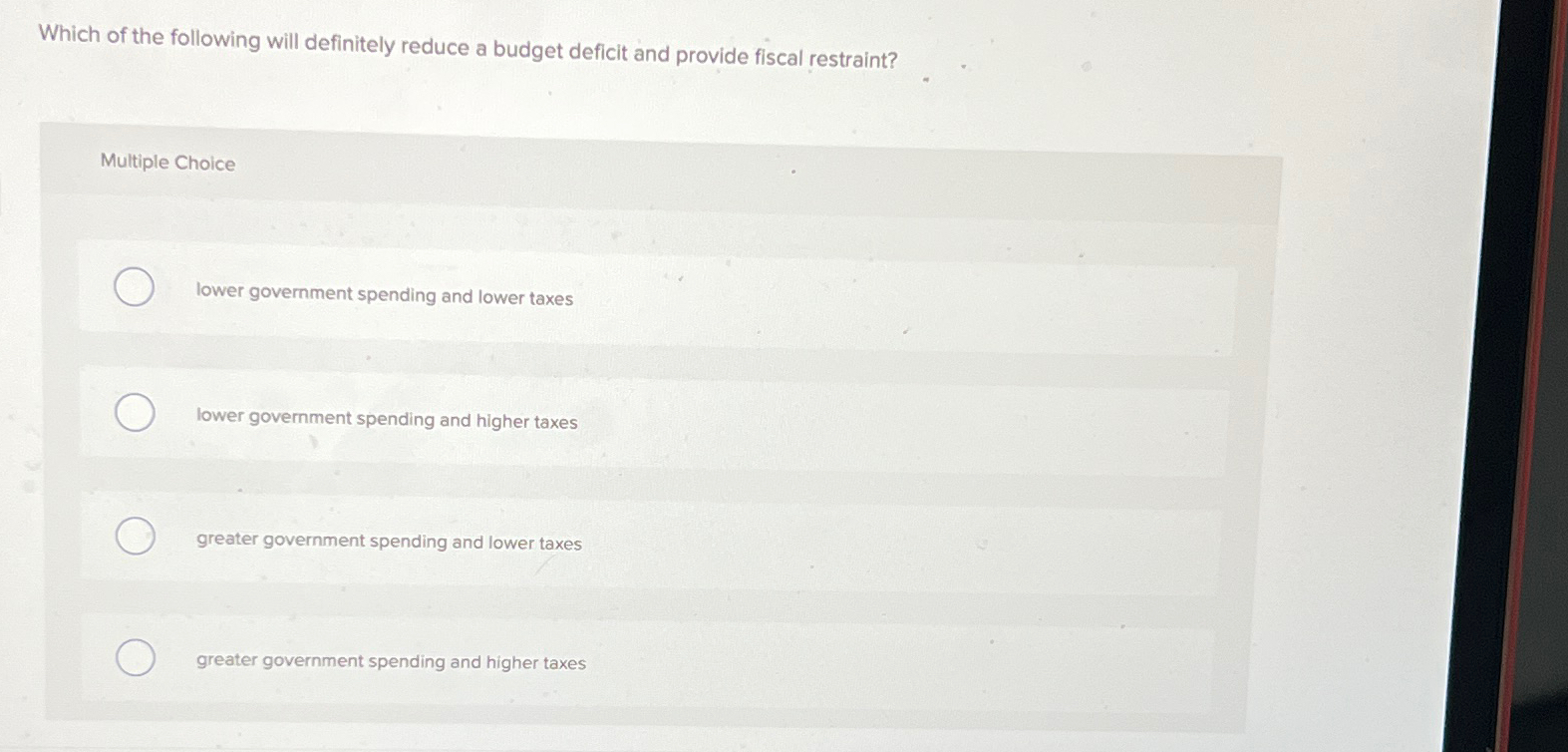 Solved Which of the following will definitely reduce a | Chegg.com