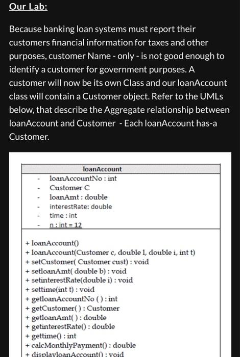 Solved loanAccountTestDriver: import | Chegg.com
