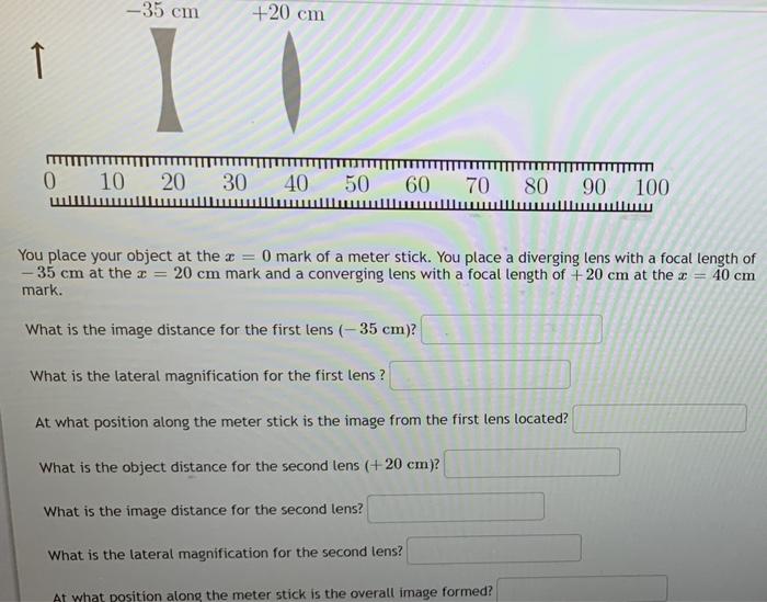 Solved -35 cm +20 cm T 0 10 20 30 40 50 60 70 80 90 TTTT 100 | Chegg.com