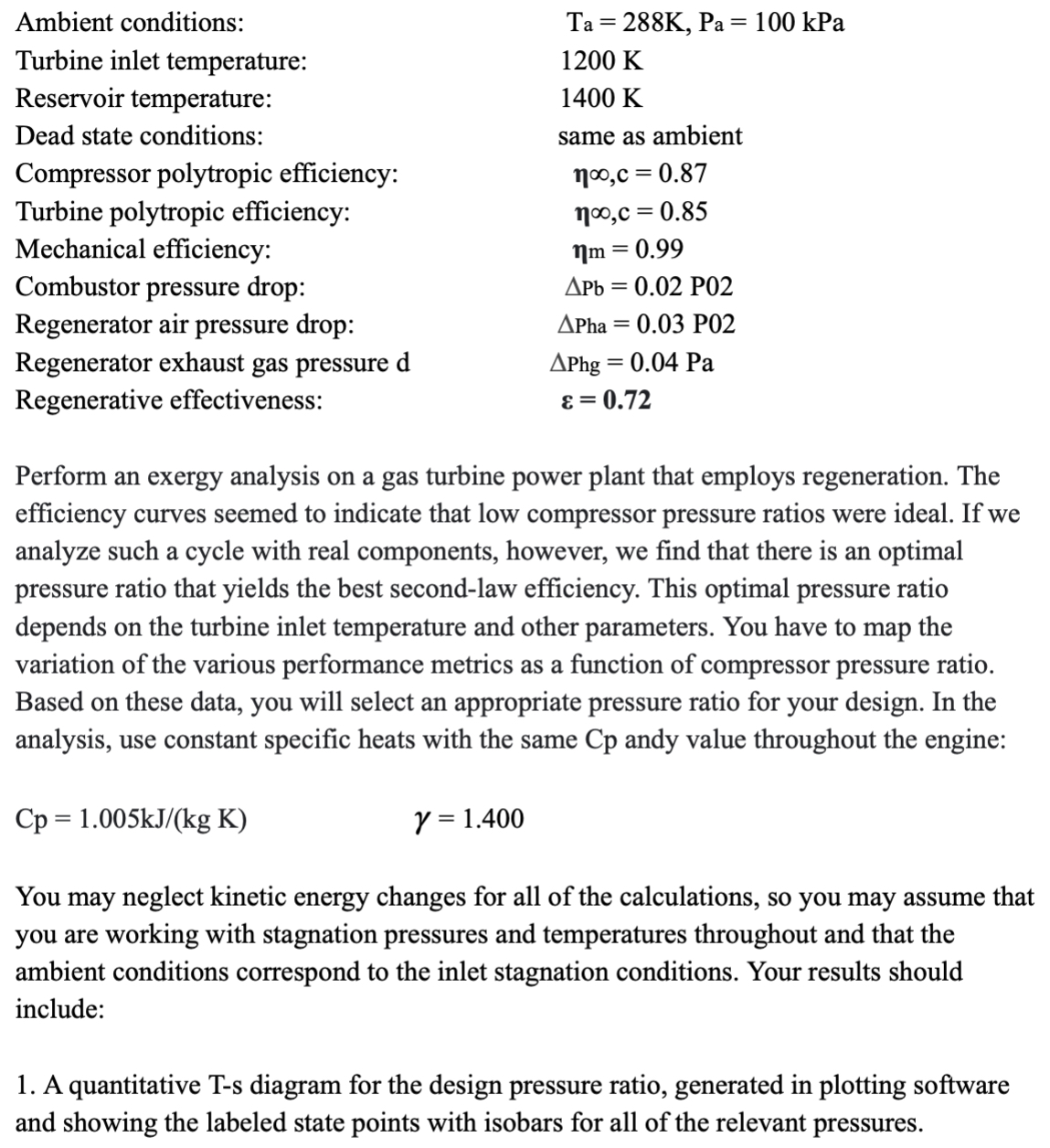 Solved Ambient conditions:Turbine inlet | Chegg.com
