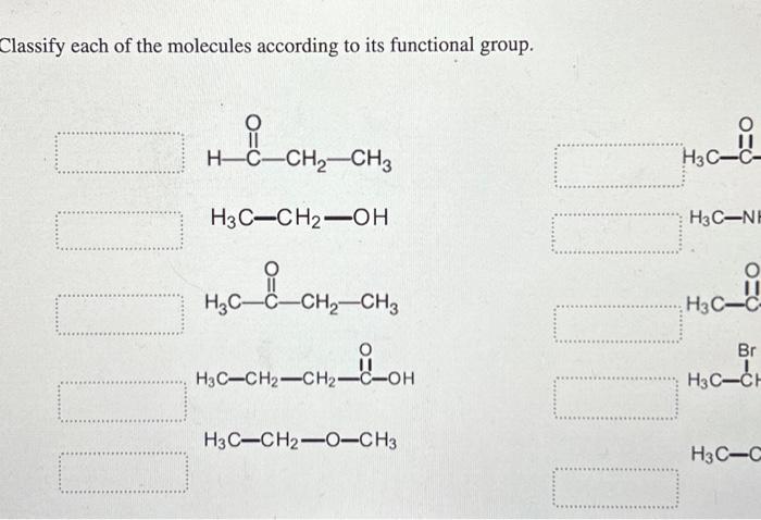 Solved Classify each of the molecules according to its | Chegg.com
