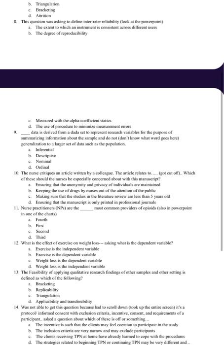 Solved Evidence-Based Practice (NR-449) 1. Summarizing | Chegg.com