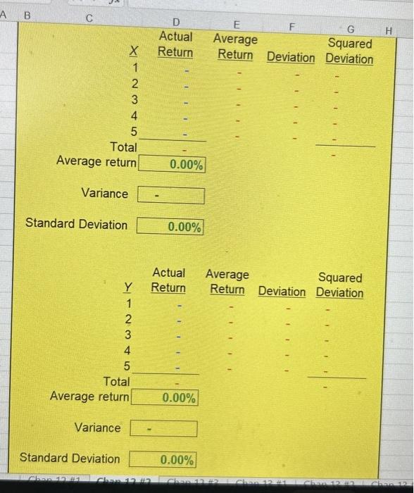 Solved Problem 2 Calculating Returns And Variability Two 0040