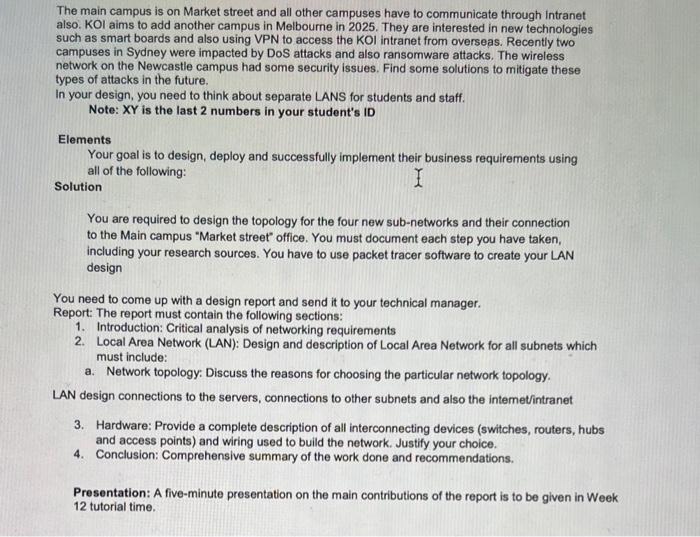 Solved Assessment type: Problem Based Scenario - individual | Chegg.com