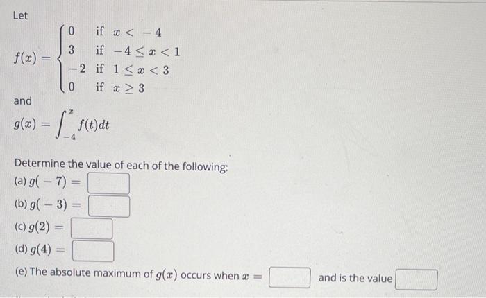 Solved Let f(x)=⎩⎨⎧03−20 if x