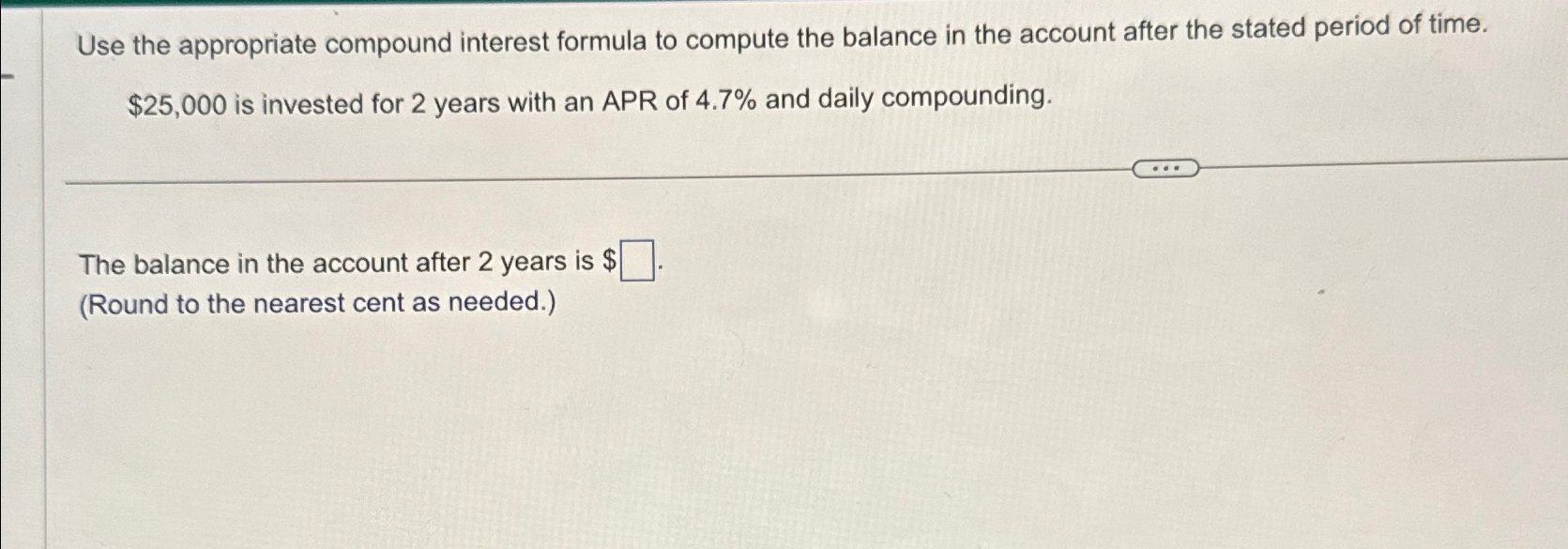 Solved Use the appropriate compound interest formula to | Chegg.com