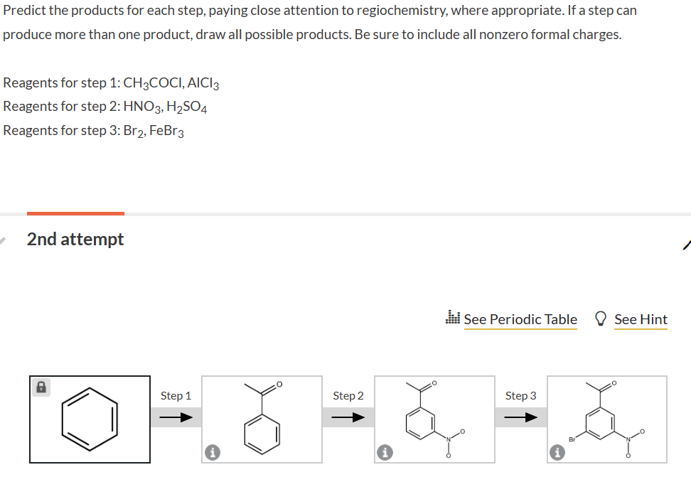 Solved Predict the products for each step, paying close | Chegg.com