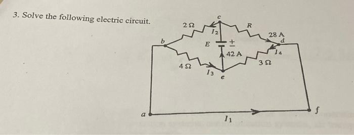Solved 3. Solve the following electric ci | Chegg.com