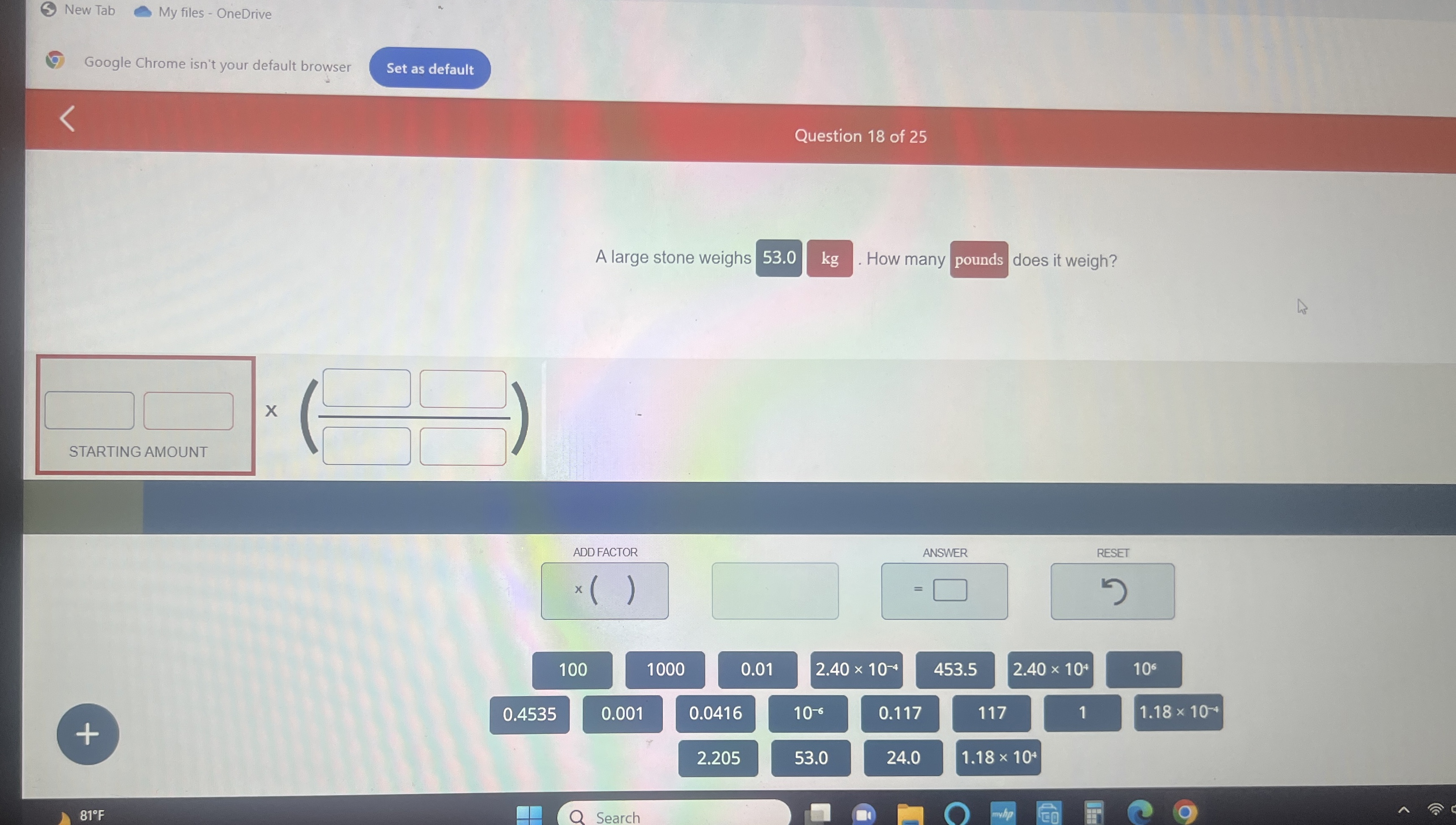 Solved How to solve New TabMy files - ﻿OneDrive(9) ﻿Google | Chegg.com