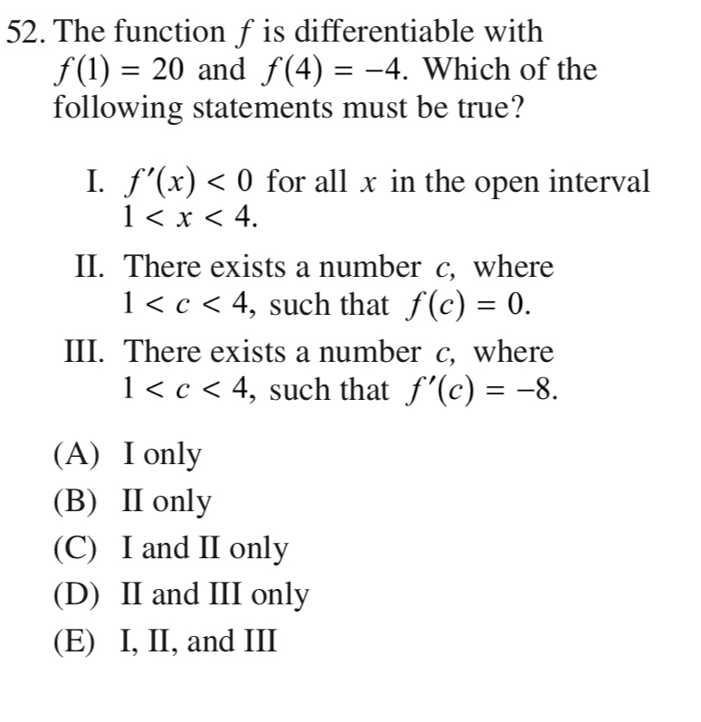 Solved The function f ﻿is differentiable with f(1)=20 ﻿and | Chegg.com
