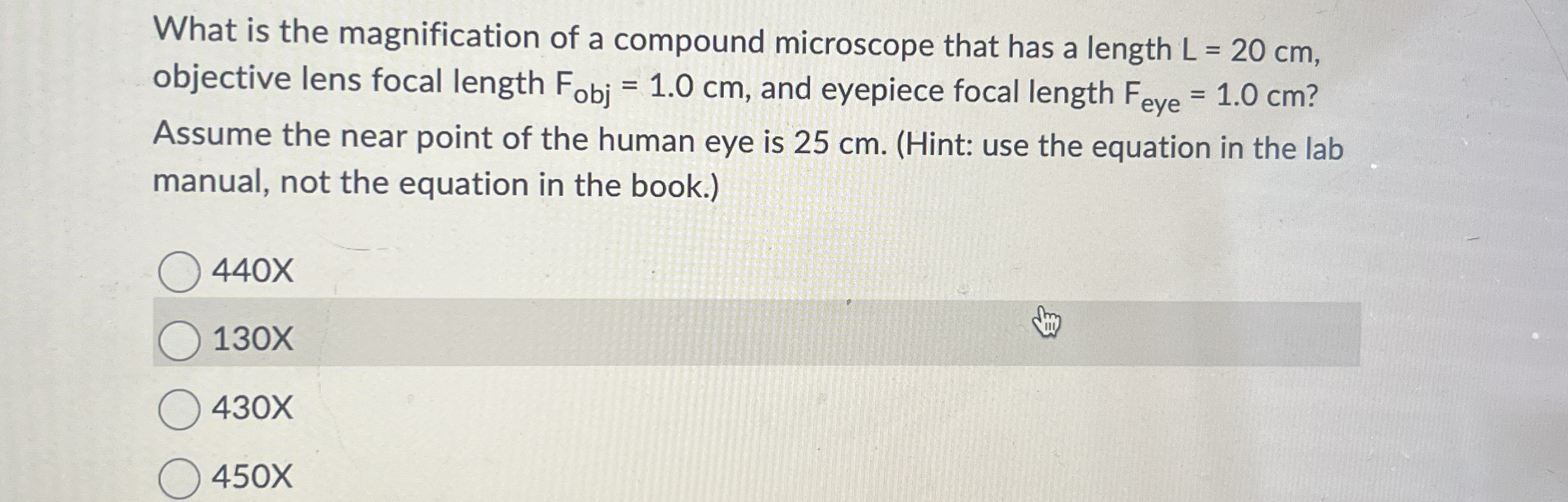 Solved What is the magnification of a compound microscope | Chegg.com
