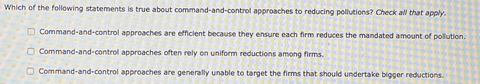 Solved Which of the following statements is true about | Chegg.com