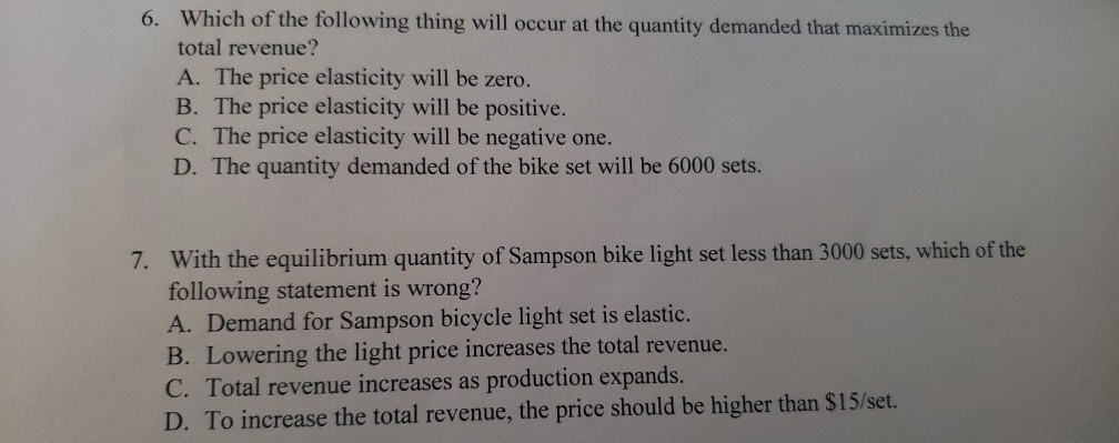 Solved Given the inverse demand function for Sampson bicycle | Chegg.com