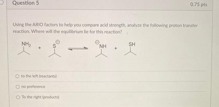 Solved Using the ARIO factors to help you compare acid | Chegg.com