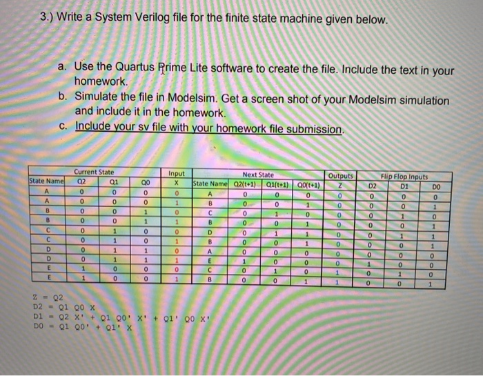 3 Write A System Verilog File For The Finite State 5798