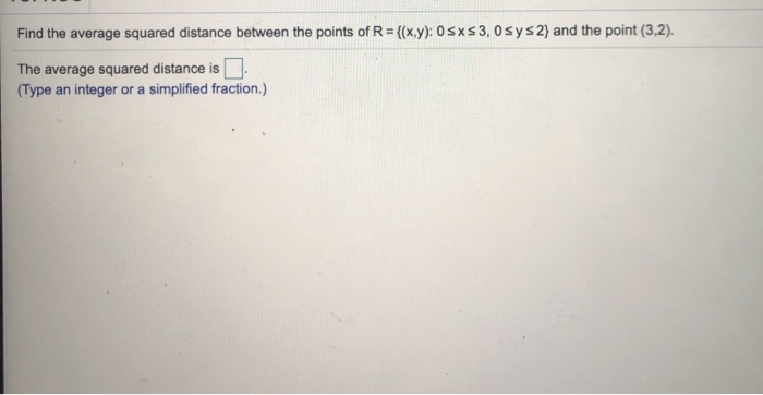 Solved Find the average squared distance between the points | Chegg.com