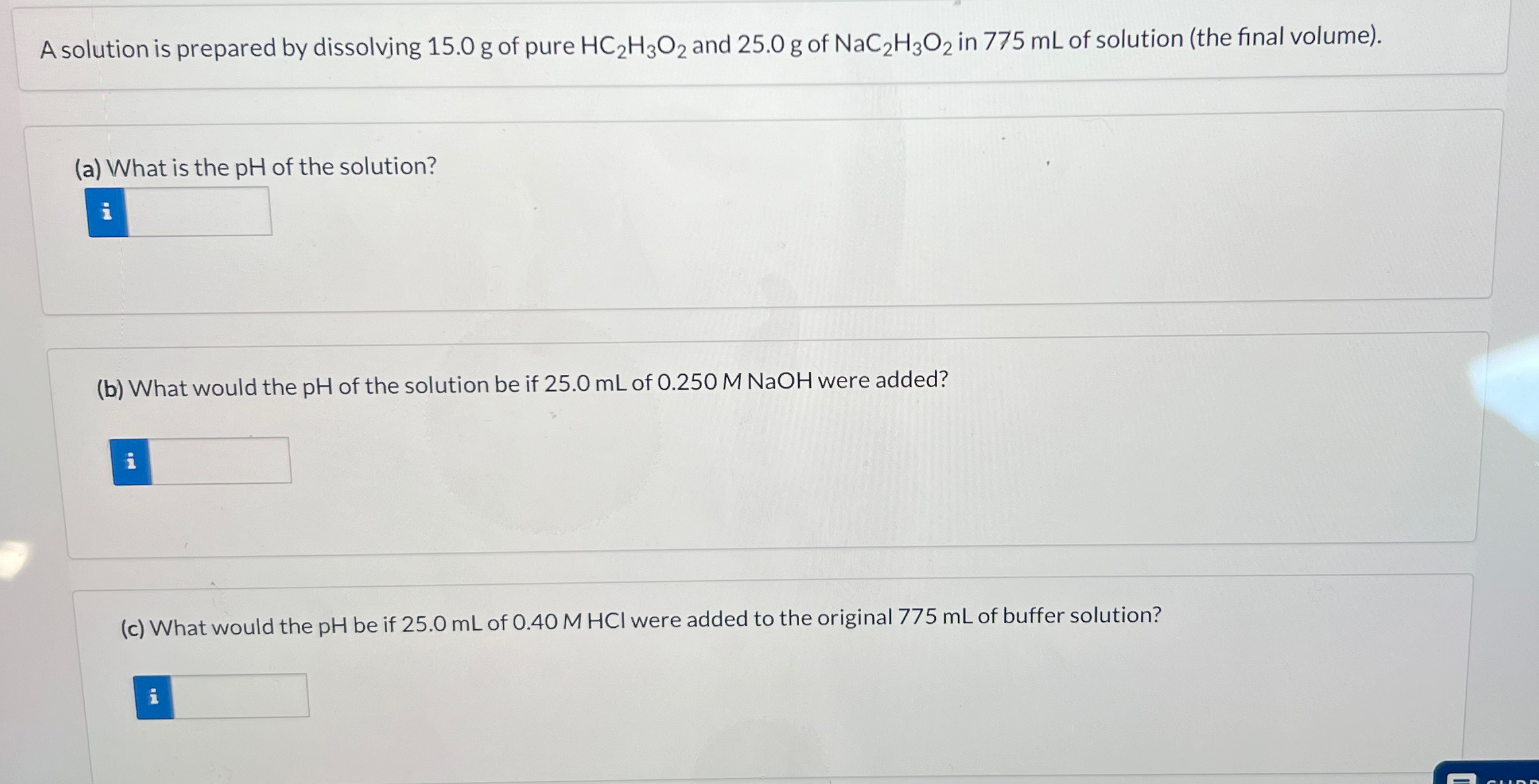 Solved A solution is prepared by dissolving 15.0g ﻿of pure | Chegg.com