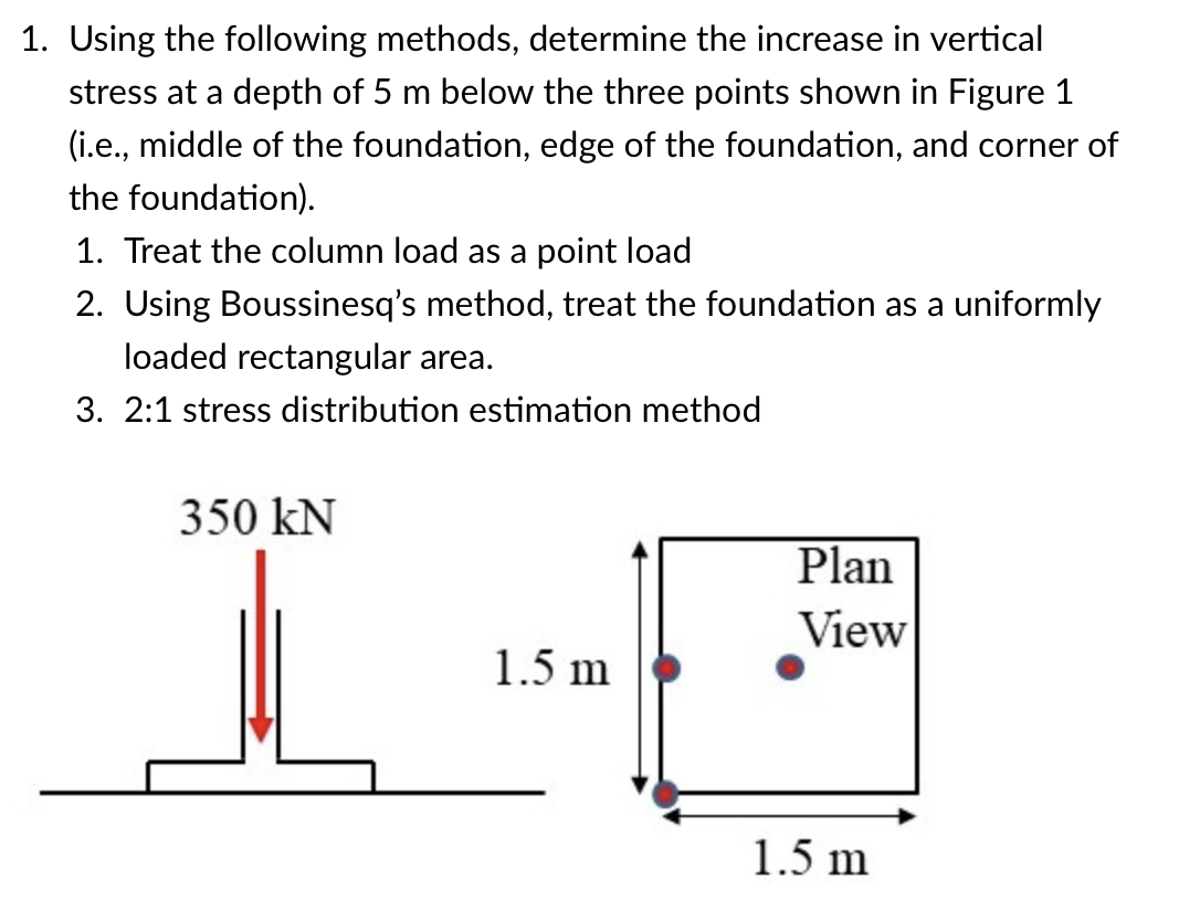 Solved Using the following methods, determine the increase | Chegg.com