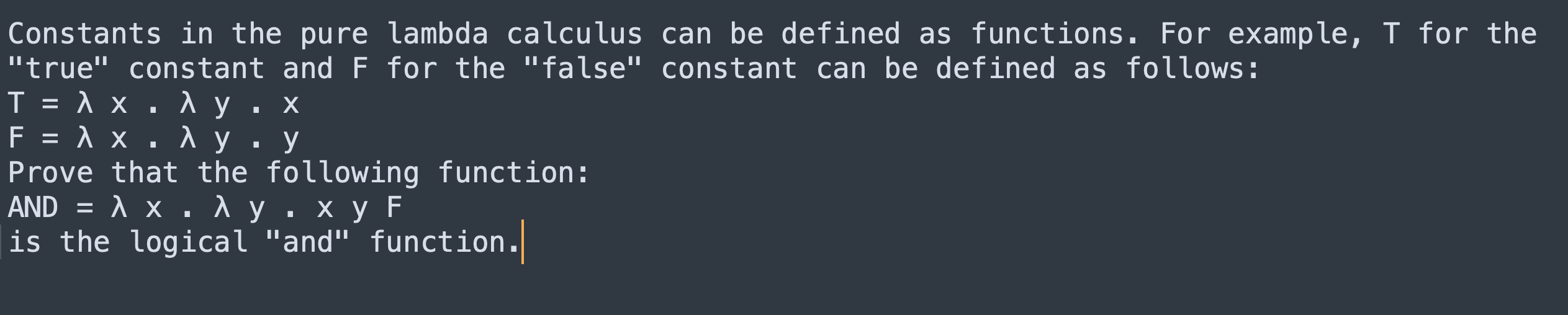 Solved Constants in the pure lambda calculus can be defined | Chegg.com