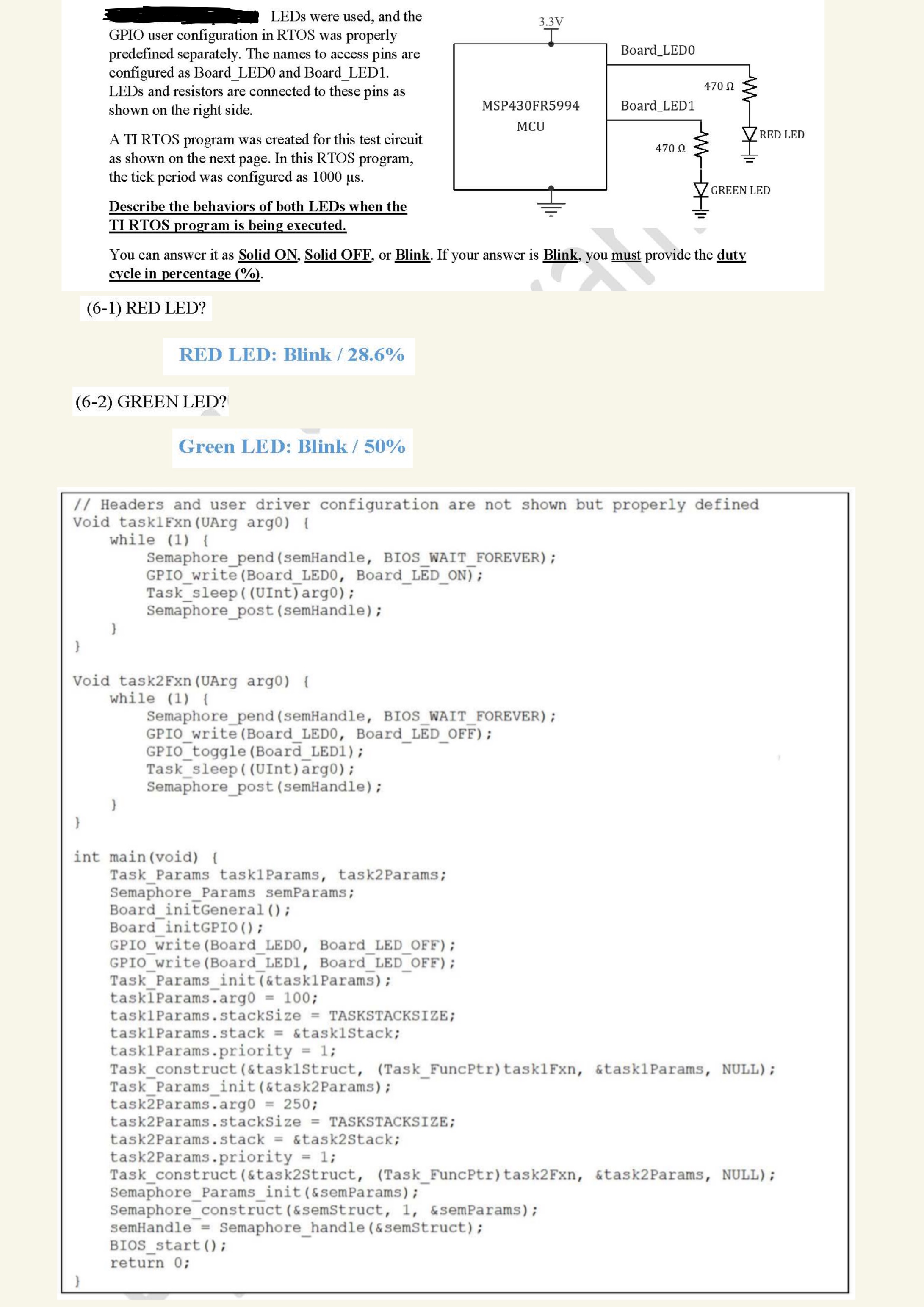 Solved Please explain the solution to problem below:LEDs | Chegg.com