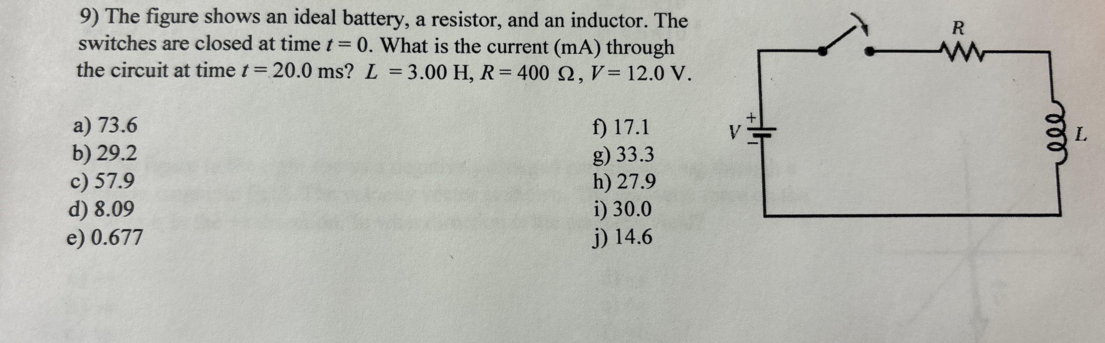 Solved The figure shows an ideal battery, a resistor, and an | Chegg.com