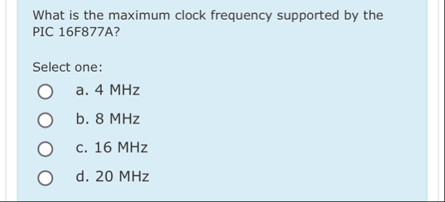 Solved What is the maximum clock frequency supported by the | Chegg.com