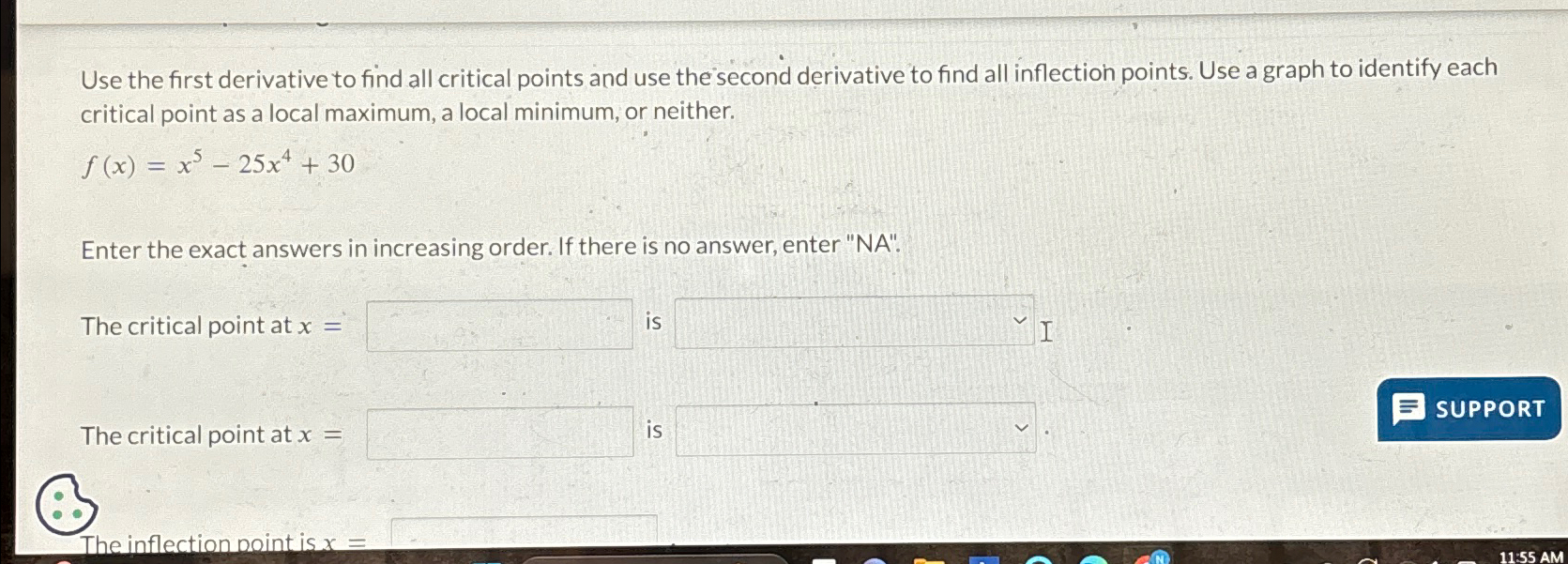 Solved Use the first derivative to find all critical points | Chegg.com