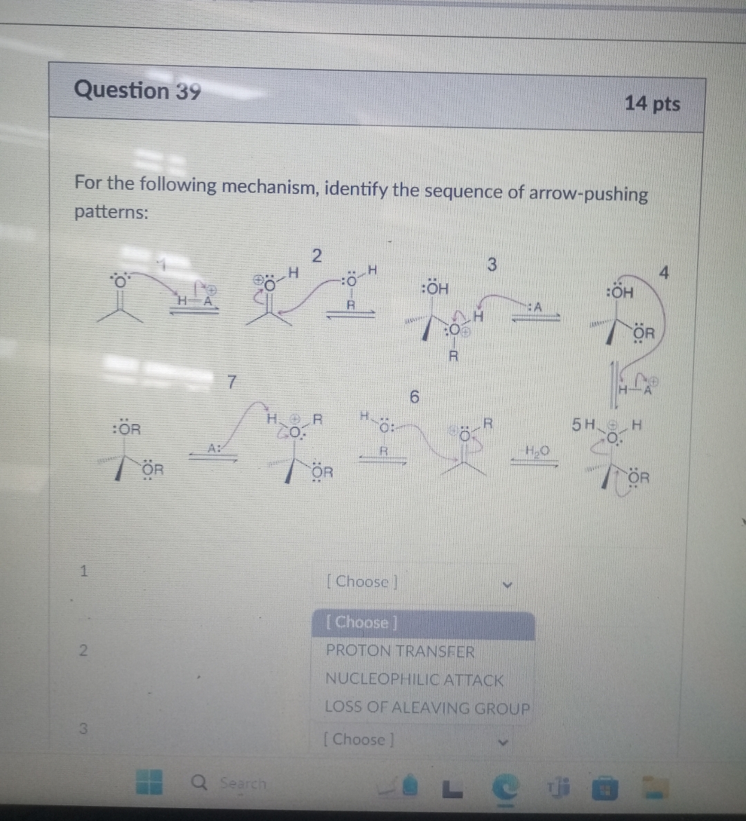 Solved Question 3914 ﻿ptsFor the following mechanism, | Chegg.com