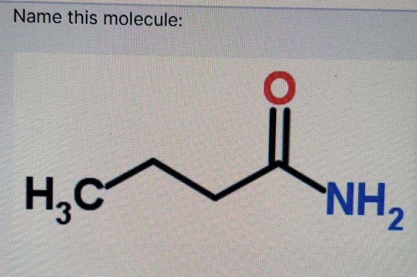 Solved Name this molecule: HC NH2 | Chegg.com