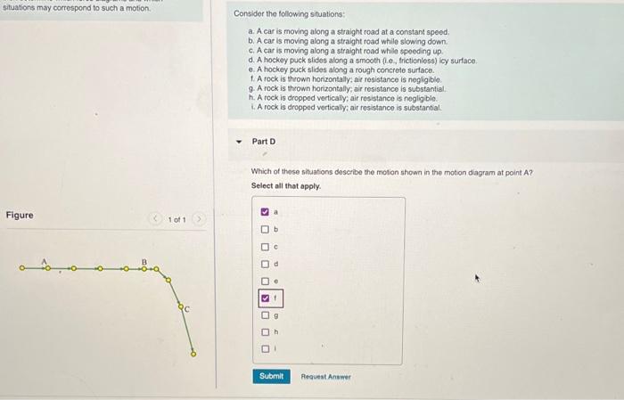 Solved situations may cortespond to such a motion. Consider | Chegg.com