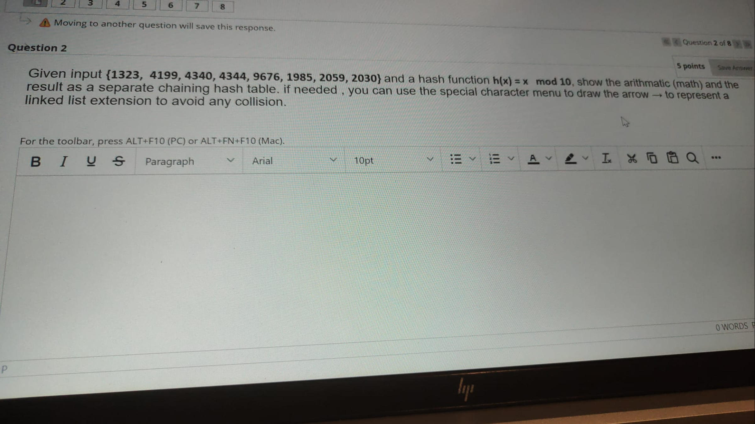 An in-place sort requires only a negligible amount of | Chegg.com