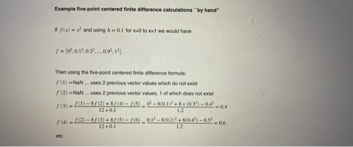 Solved The 5 Point Centered Difference Approximation To The