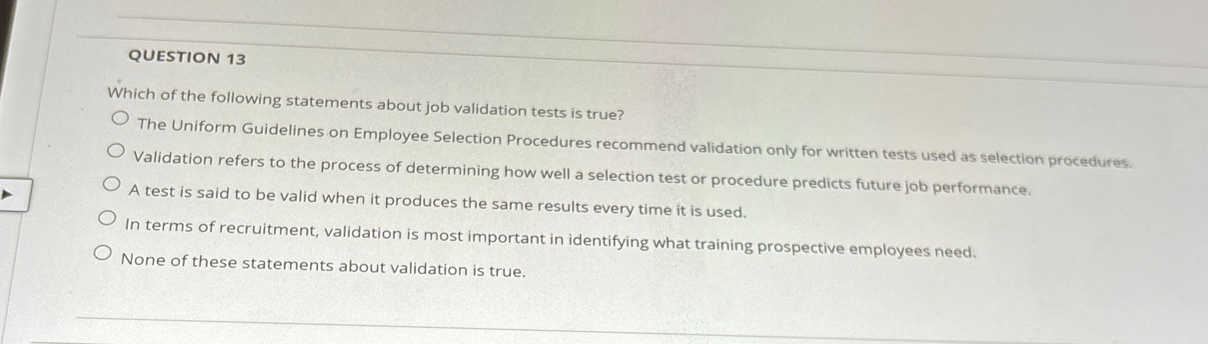 Solved QUESTION 13Which of the following statements about | Chegg.com