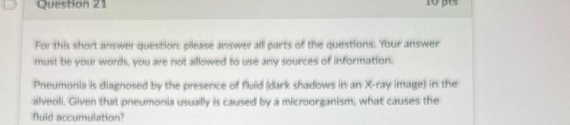 Solved For this short answer question: please answer all | Chegg.com