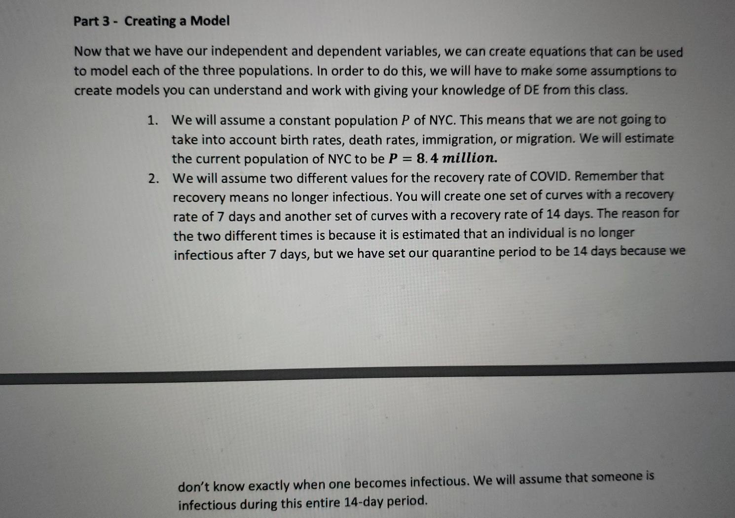 Part 3 - Creating a Model Now that we have our | Chegg.com