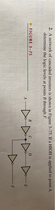 Solved 2. A network of cascaded inverters is shown in Figure | Chegg.com
