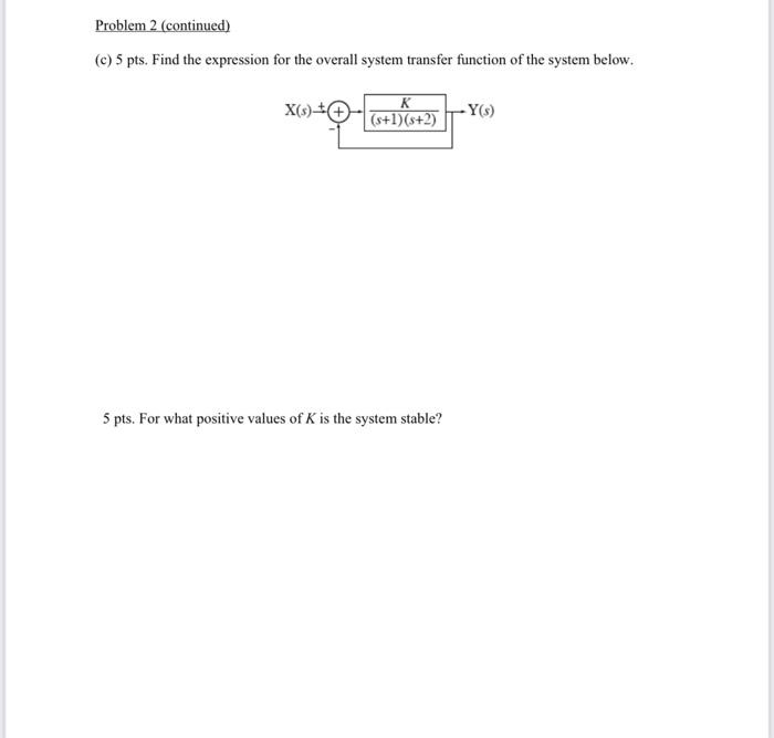 Solved (a) 5 pts. Reduce the following block diagram to a | Chegg.com