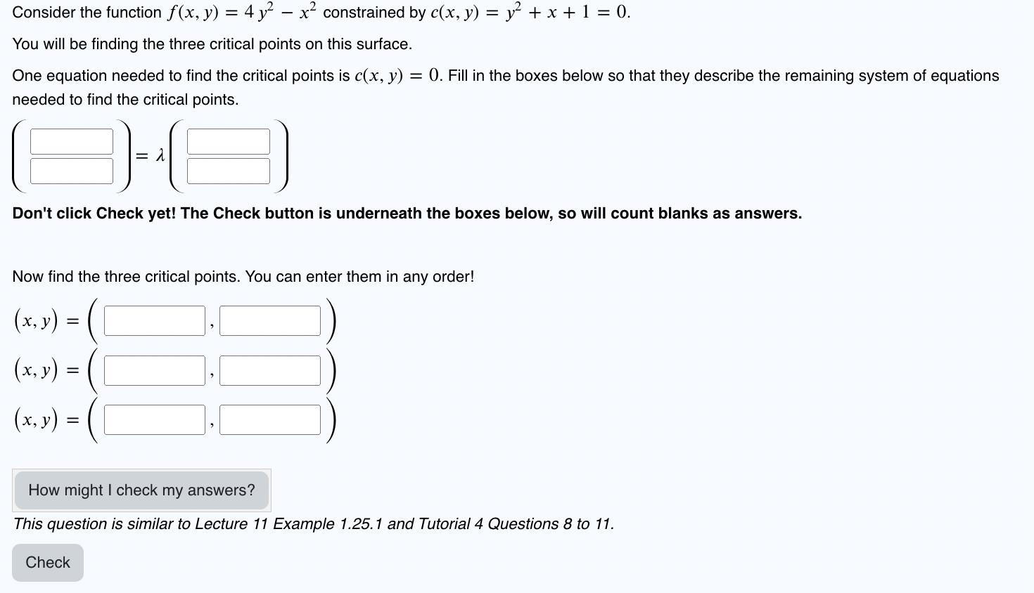 Solved Consider the function f(x,y)=4y2-x2 ﻿constrained by | Chegg.com