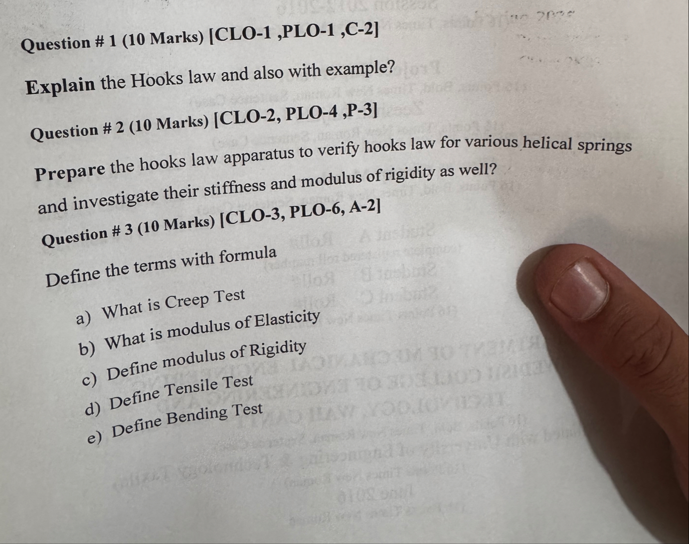Solved Question # 1 (10 ﻿Marks) [CLO-1 ,PLO-1,C-2]Explain | Chegg.com